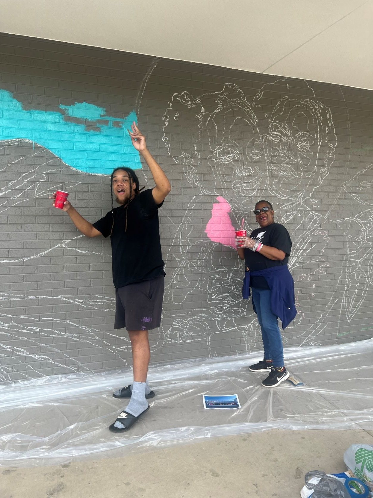 Melrose Plaza mural project gets underway | News/Talk 960-AM & FM-107.3 ...