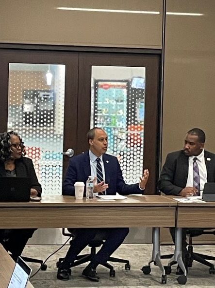 AG candidate Jay Jones hears about gun violence prevention efforts in ...